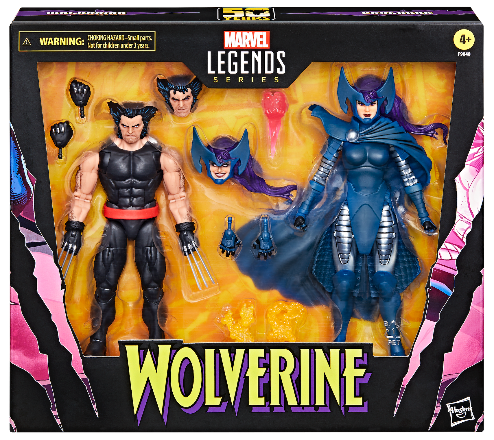 Marvel Legends - Série Wolverine - Pack de 2 figurines WOLVERINE & PSY ...